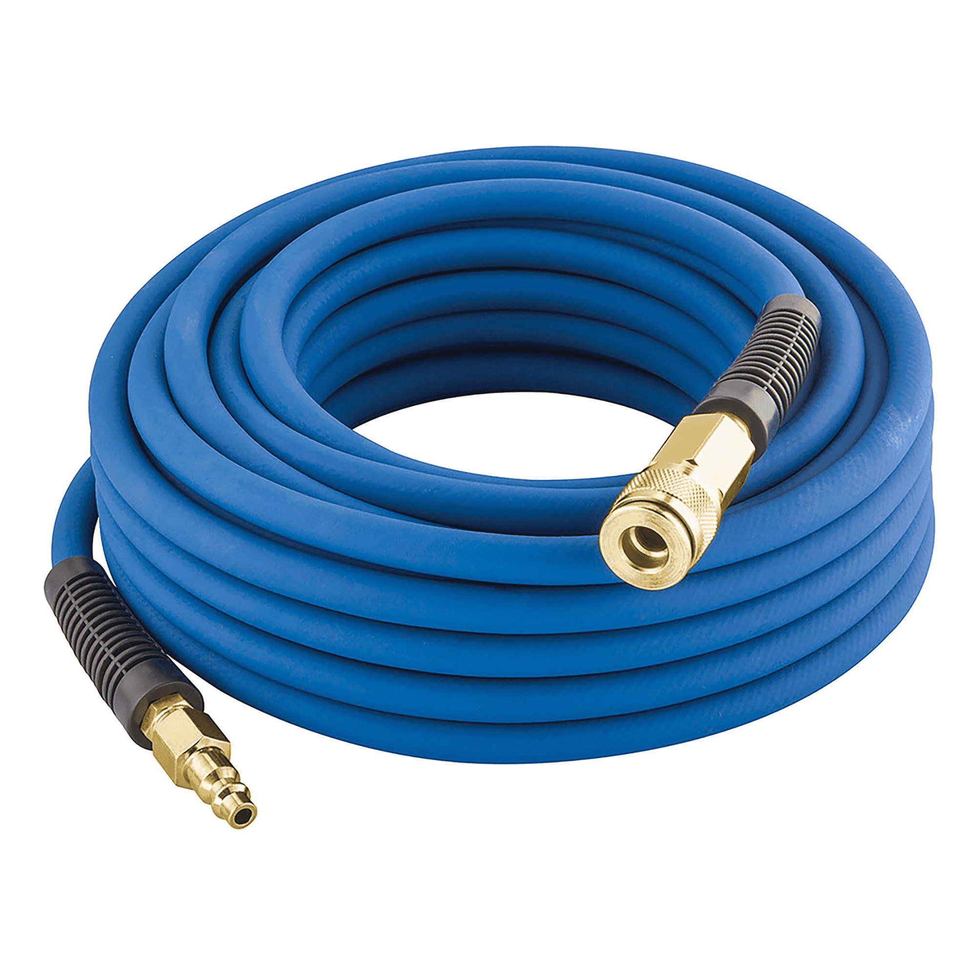 1/4-Inch x 50-Foot PVC/Rubber Hybrid Air Hose with 1/4-Inch NPT Brass ...
