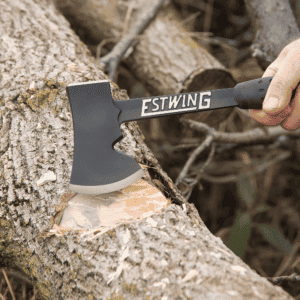 Camper's Axe With Tent Stake Puller (Black) - Estwing